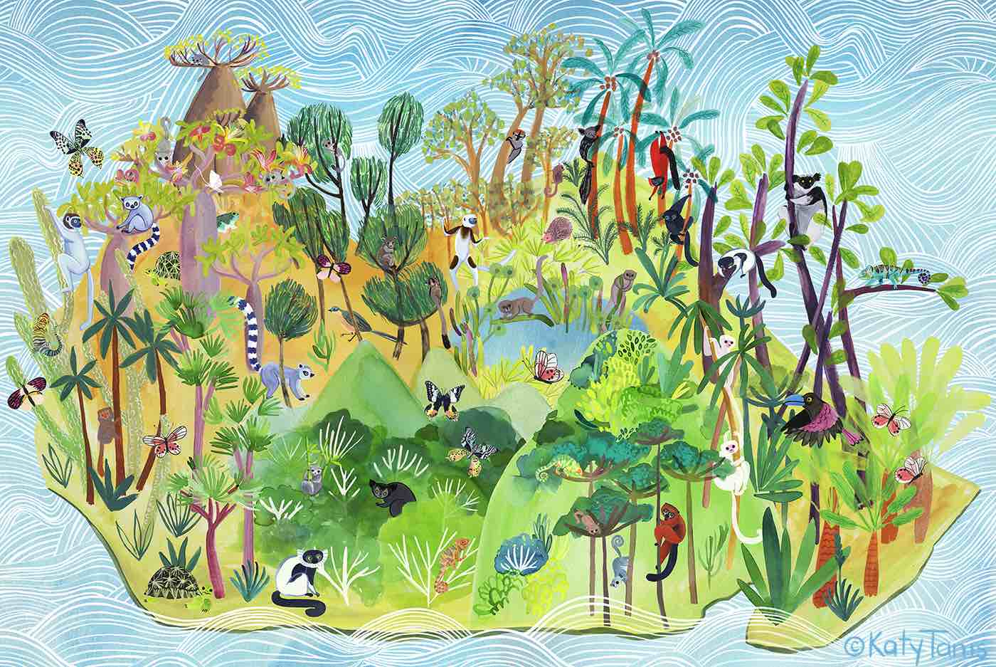 Lemur Drawing How To Draw A Lemur HelloArtsy