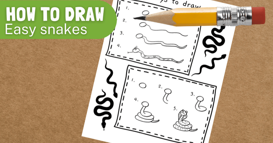 How to draw a snake – Mongabay Kids