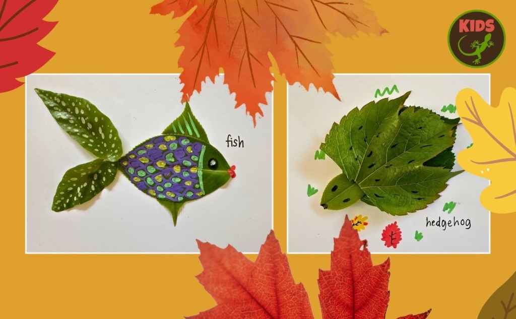 Make animals with leaves! – Mongabay Kids
